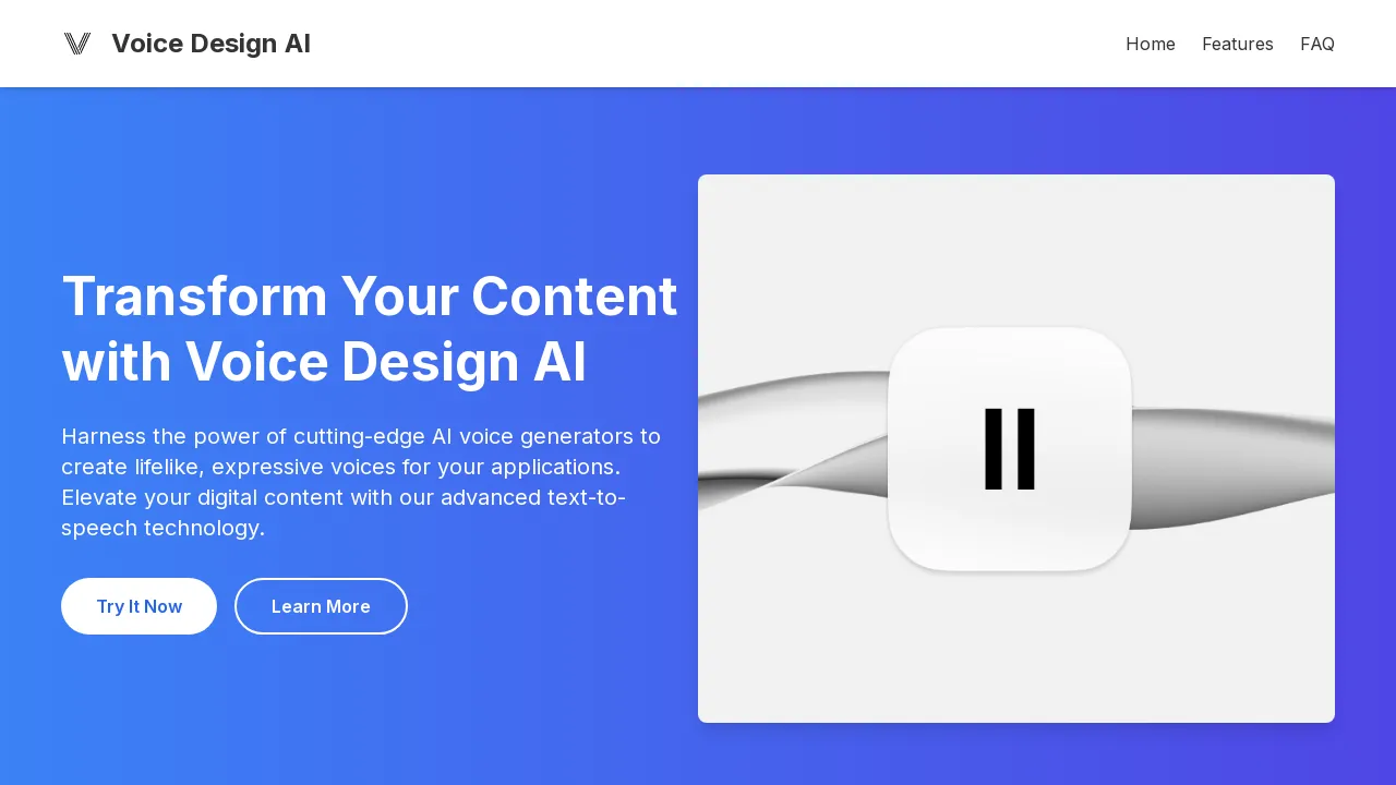 Voice Design AI - BestofAI